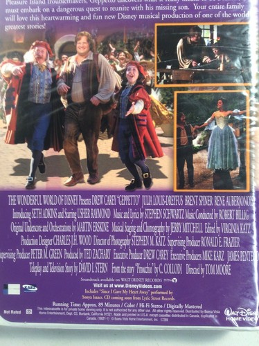 Geppetto VHS 2000 Clamshell Drew Carey MediaGnu 786936126273| eBay