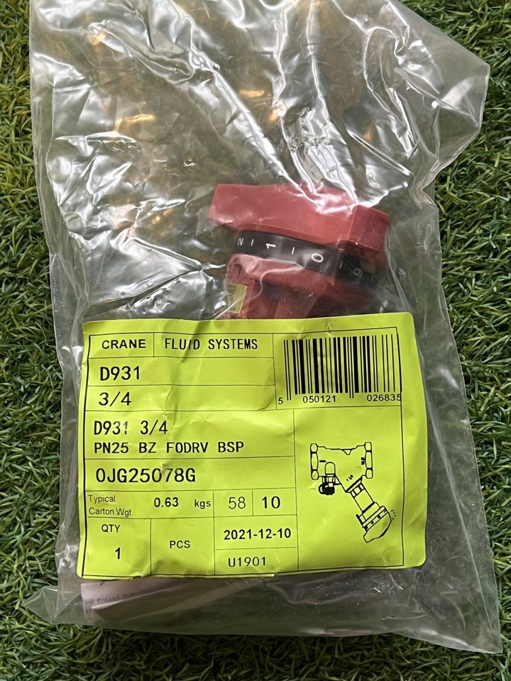 Crane D931 Fixed Orifice Double Regulating Valve 1/2" DRV PN25 | eBay UK