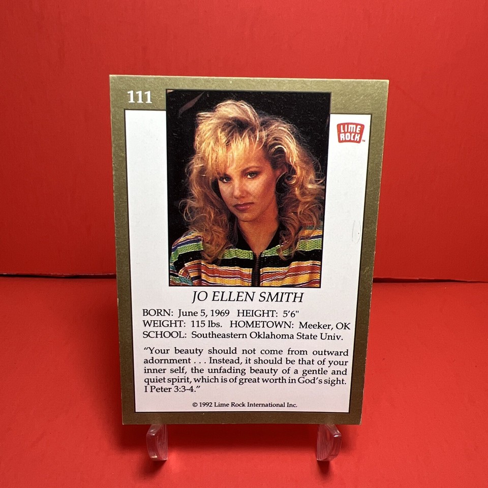 1992 Lime Rock Pro Cheerleaders Jo Ellen Smith #111 VG🦄 | eBay