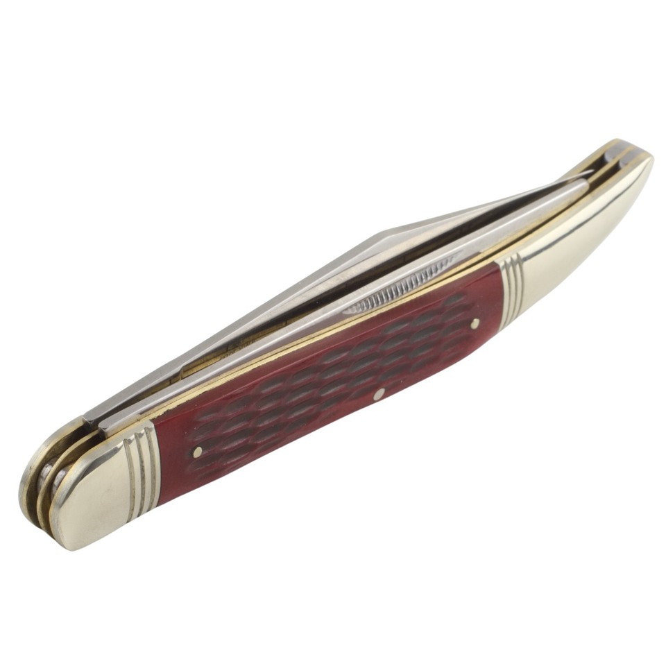 Rough Ryder Fish Knife Red Jigged Bone Handles RR1401 Hook Disgorger ...