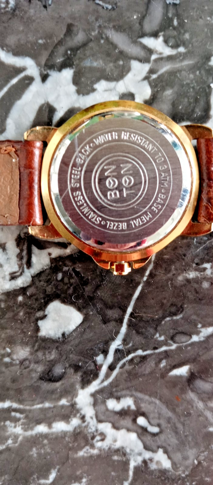 Rare Bon Ton Men's Watch Bass Fishing Relief | eBay