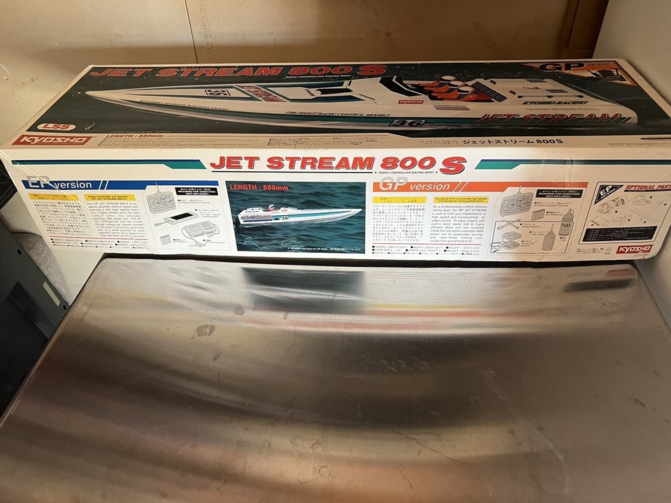 VINTAGE Kyosho RC Boat Jetstream 800S GP Spec KIT SET NOS | eBay