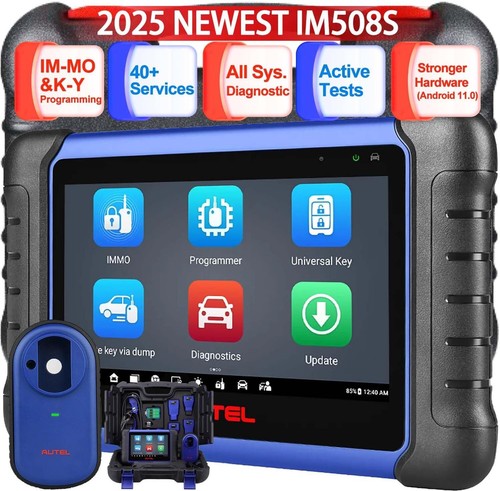 Autel IM508 IMMO Key Programming Full System Diagnostic Bi-directional ...