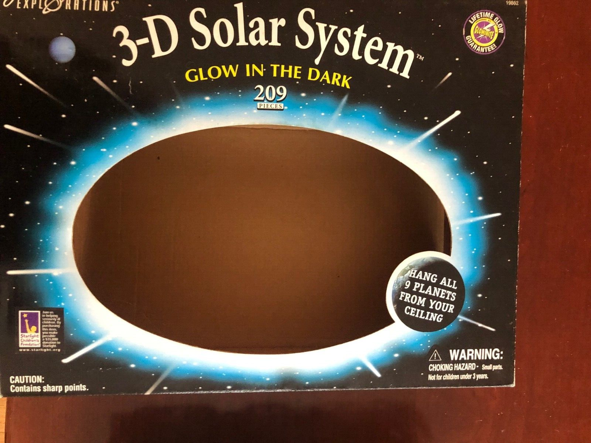 Glowing Solar System From Kmart Smithsonian Glowing 3 D Solar System
