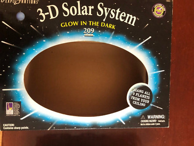 Great Explorations 3D Solar System Glow in the Dark Planets Comes as ...