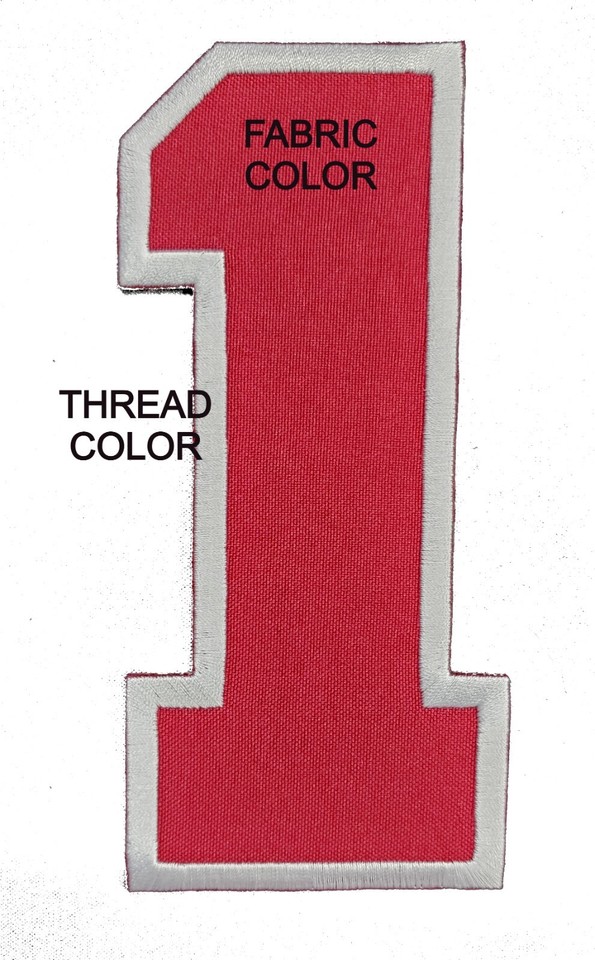 Numbers College Varsity Letterman Embroidered Iron On Patch Customize ...