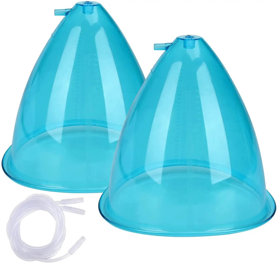 2pcs Breast Hip Vacuum Cupping Massage Cups 180/150ml Enlargement ...