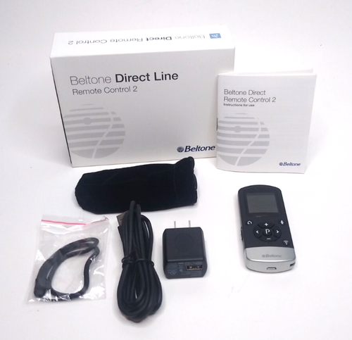 Beltone Direct Remote Control 2 for Hearing Aids, Charger, Soft Pouch ...