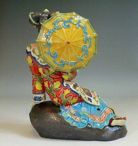 Oriental Chinese Ceramic Lady / Porcelain Dolls Figurine - Spring ...