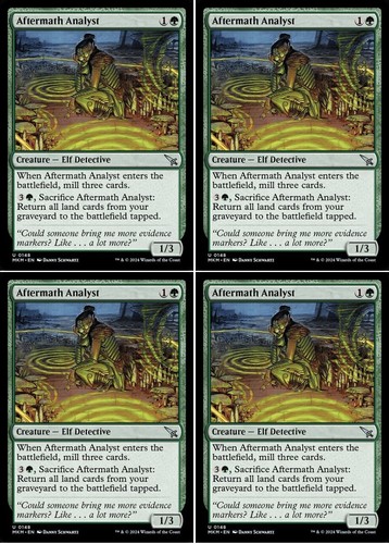 MTG - 4x AFTERMATH ANALYST - Murders at Karlov Manor (U) | eBay