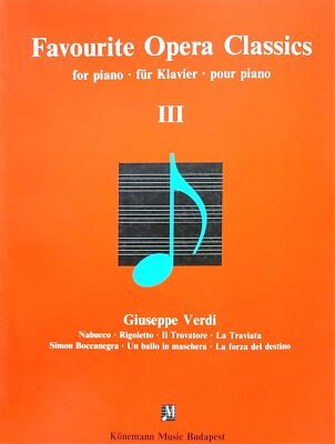 Favourite Opera Classics for Piano III 9789639059801| eBay