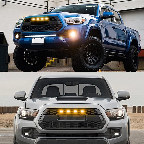 4x Raptor Style LED Amber Grille Lights Kit For Toyota Tacoma TRD Pro ...