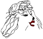 BLACK & RED STRETCH CROCHETED KNIT DRAWSTRING SKI HAT SKULL CAP BEANIE ...