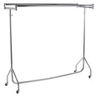 Parallel Chrome Heavy-Duty Clothes Rail - Clothes Storage Rail, Garment ...