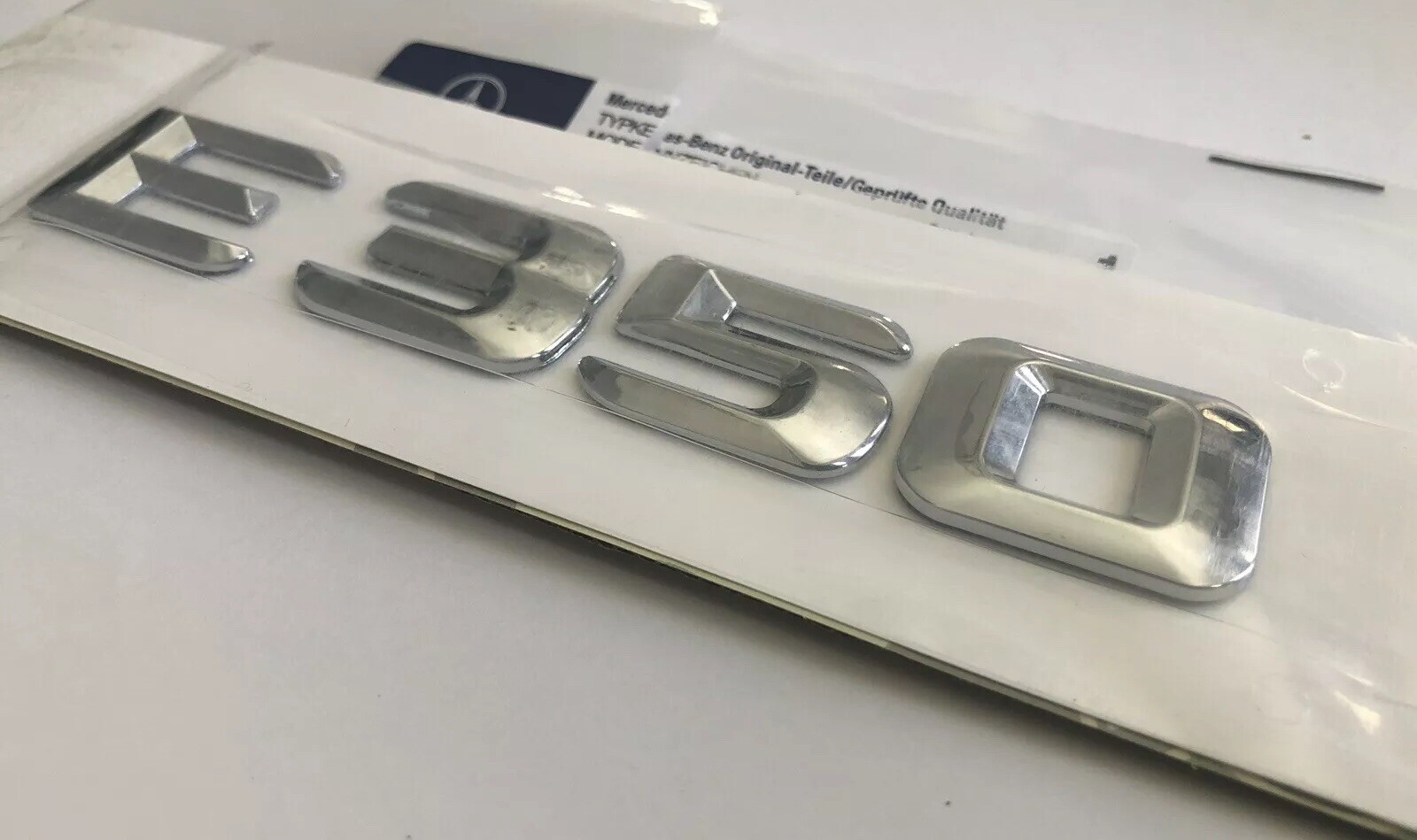 Fits Mercedes-Benz E350 Rear Trunk Emblems Logo Badge Letters Numbers ...