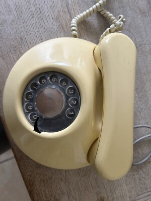 Vintage Retro Pancake Telephone 1981 Northern Telecom Rotary Dial ...