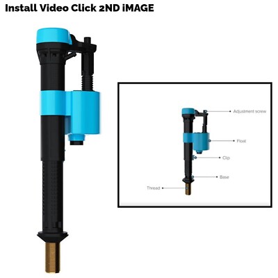 VIVA Skylo Bottom Entry Fill Valve (½" UK) Brass Thread WRAS APPROVED ...