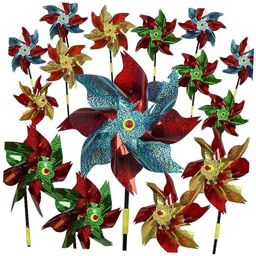 Metallic Dollar Tree Pinwheels