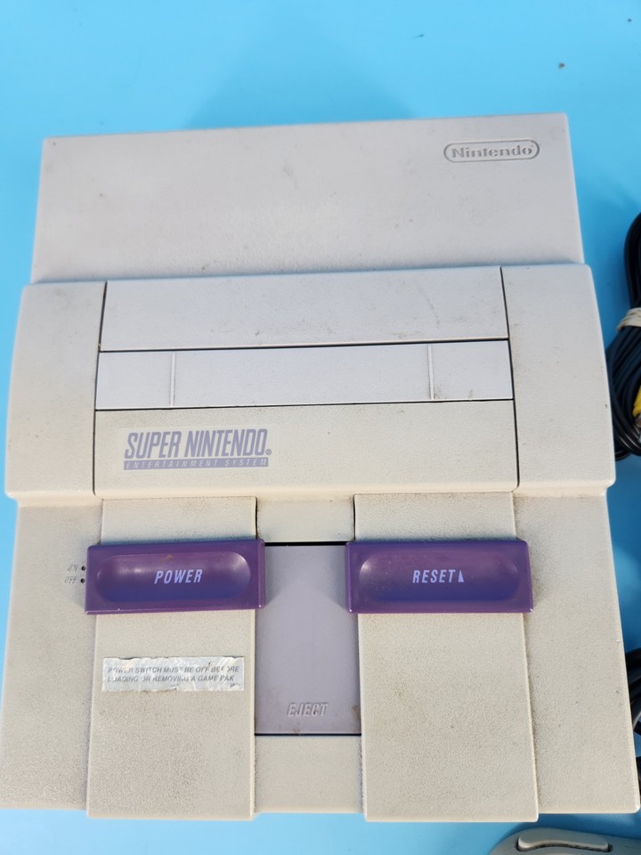 Super Nintendo SNES 1Chip-01 Console, Tested & Works, No Games | eBay