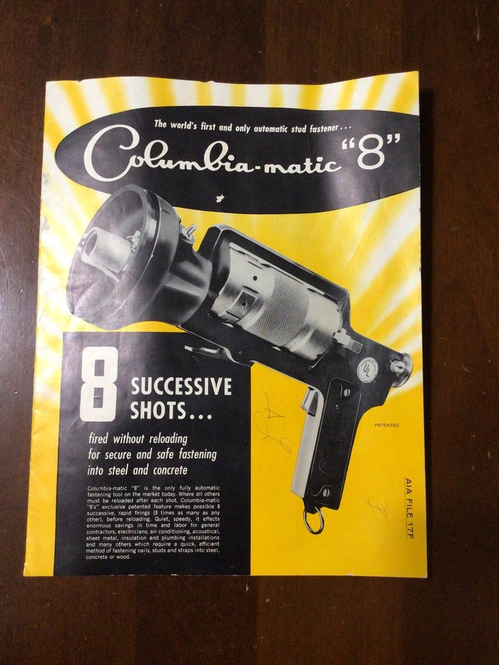 Colombia-matic 8 Powder Actuated Power Fastener Tool with Loads ...