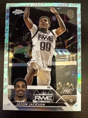 2023-24 Topps Chrome OTE - Blue Logo Border #93 Jason Jackson Rookie SP ...