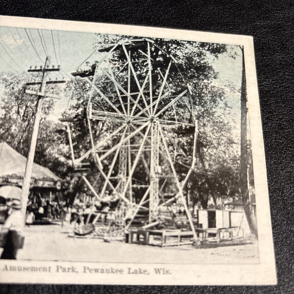 Waukesha Beach Amusement Park Pewaukee Lake WI Early 1900’s Postcard ...
