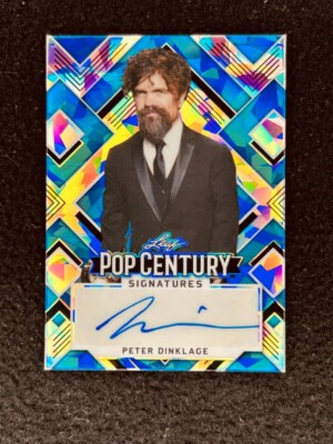 Peter Dinklage certified autograph signed 2022 Leaf Pop Century Game of ...