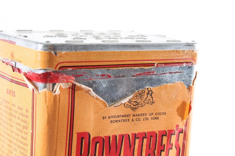 Cacao Tin Can Rowntree's Cacao Old Vintage Empty Collector Retro Decor | eBay