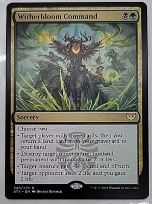 Witherbloom Command MTG Strixhaven Rare - Magic Card | eBay
