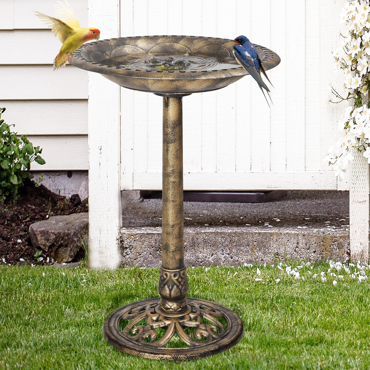 Small Bronze Bird Baths