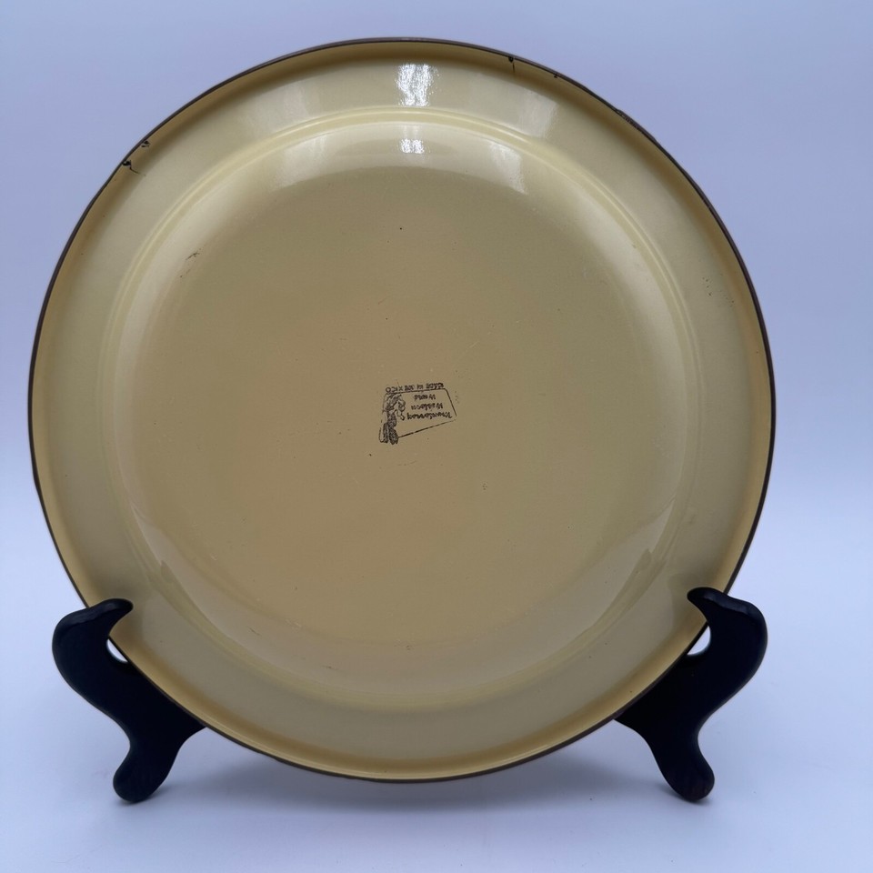 4 Vintage Monterrey Ware Enamelware Western Cowboy Chuckwagon Tin Plate 10.25" | eBay