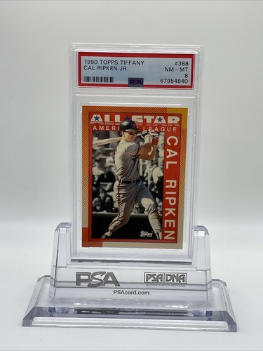 1990 Topps TIFFANY Cal Ripken Jr. Baseball Card #388 PSA 8 Near Mint ...