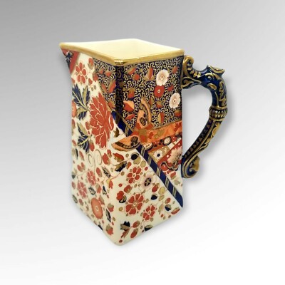 Antique 1880's Old Derby Chinoiserie Imari English Square Ridgway ...