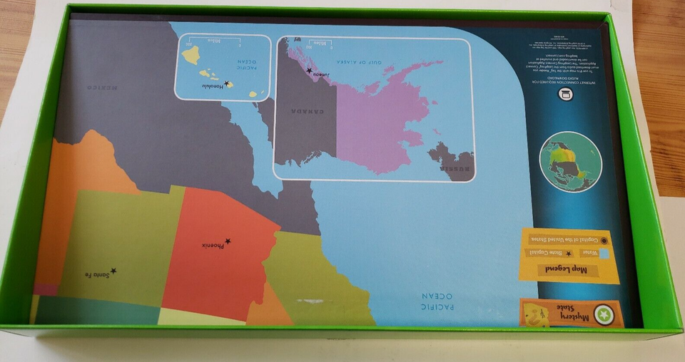 Leap Frog Tag Interactive United States Map 2 Sided Jumbo 35" x 20" Age ...