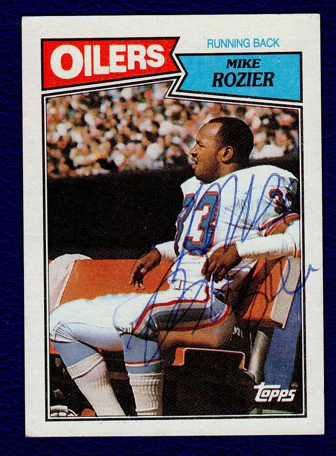 Mike Rozier Signed 1987 Topps #308 Heisman Autographed Oilers 14675 | eBay