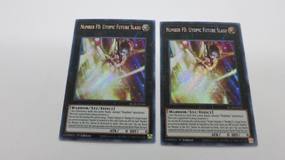 2x NUMBER F0: UTOPIC FUTURE SLASH BLAR-EN046 1ST ED SECRET YUGIOH NM ...