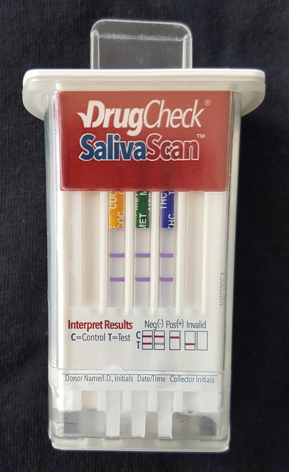 Saliva Scan Drug check Oral Fluid Drug test 3 Panel Police Swab ...