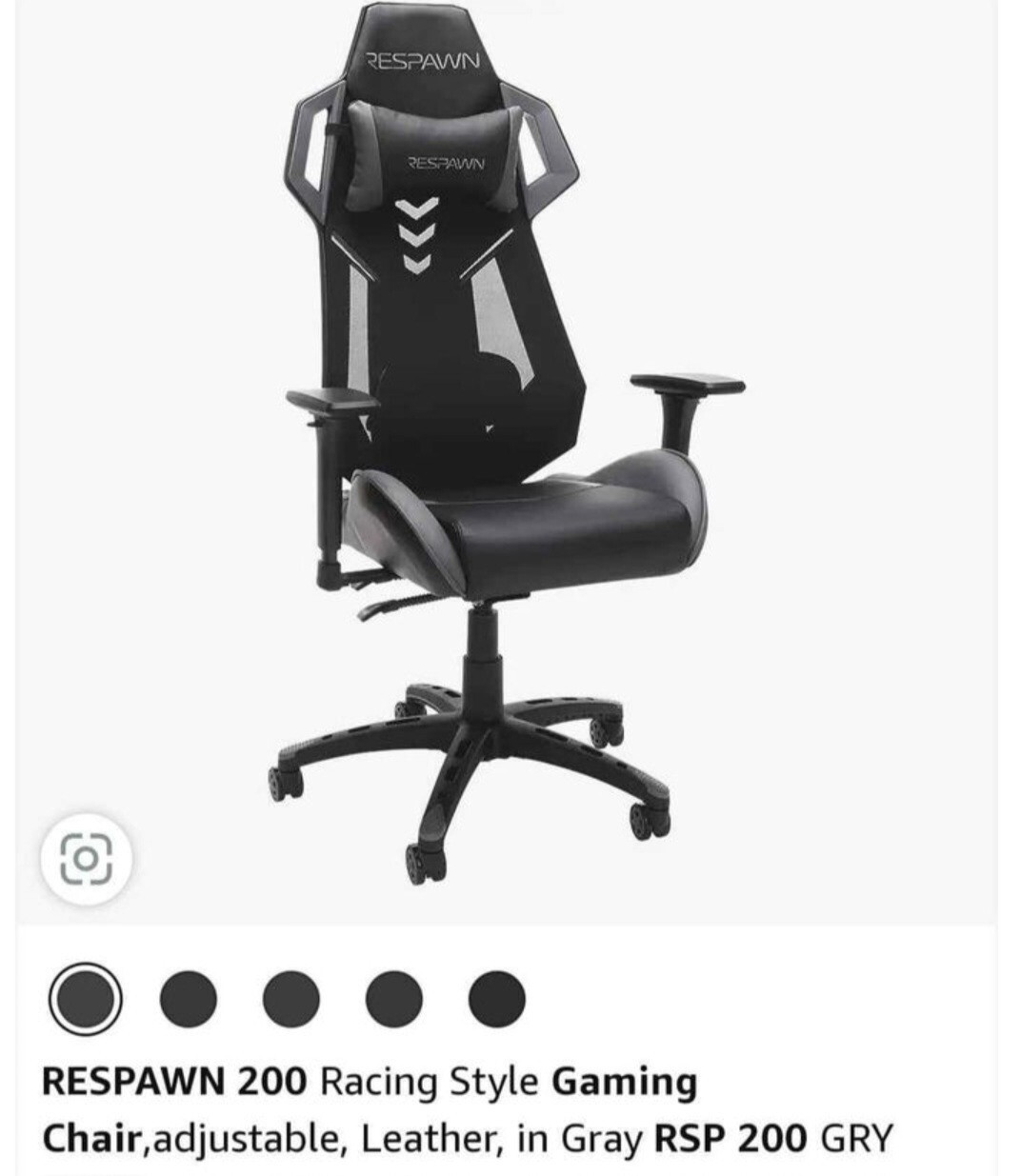 RESPAWN 200 Racing Style Gaming Chair, in Red, Blue, Green, or Gray | eBay