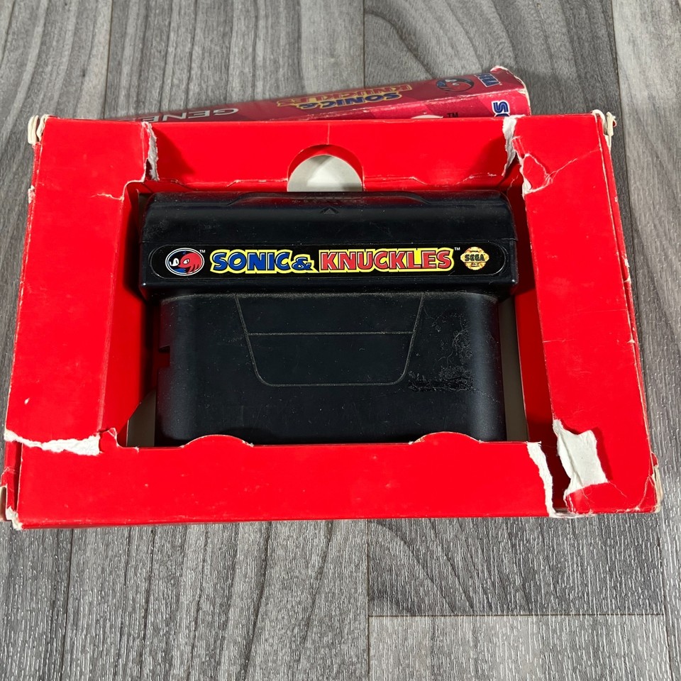 Sonic & Knuckles Sega Genesis 1994 W/ Box Inlay Game *No Manual* | eBay