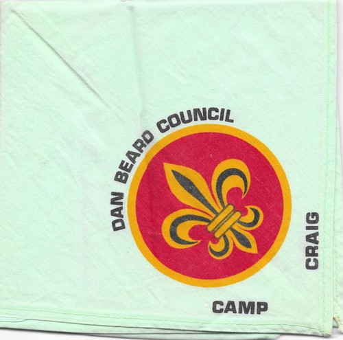 Camp Craig Dan Beard Council Neckerchief Boy Scouts of America BSA | eBay