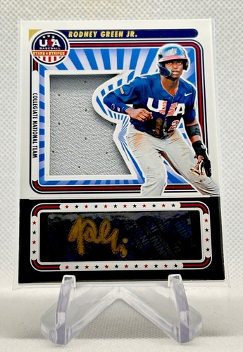 2024 USA Stars & Stripes Rodney Green Jr Silhouettes Black Gold Auto 02 ...