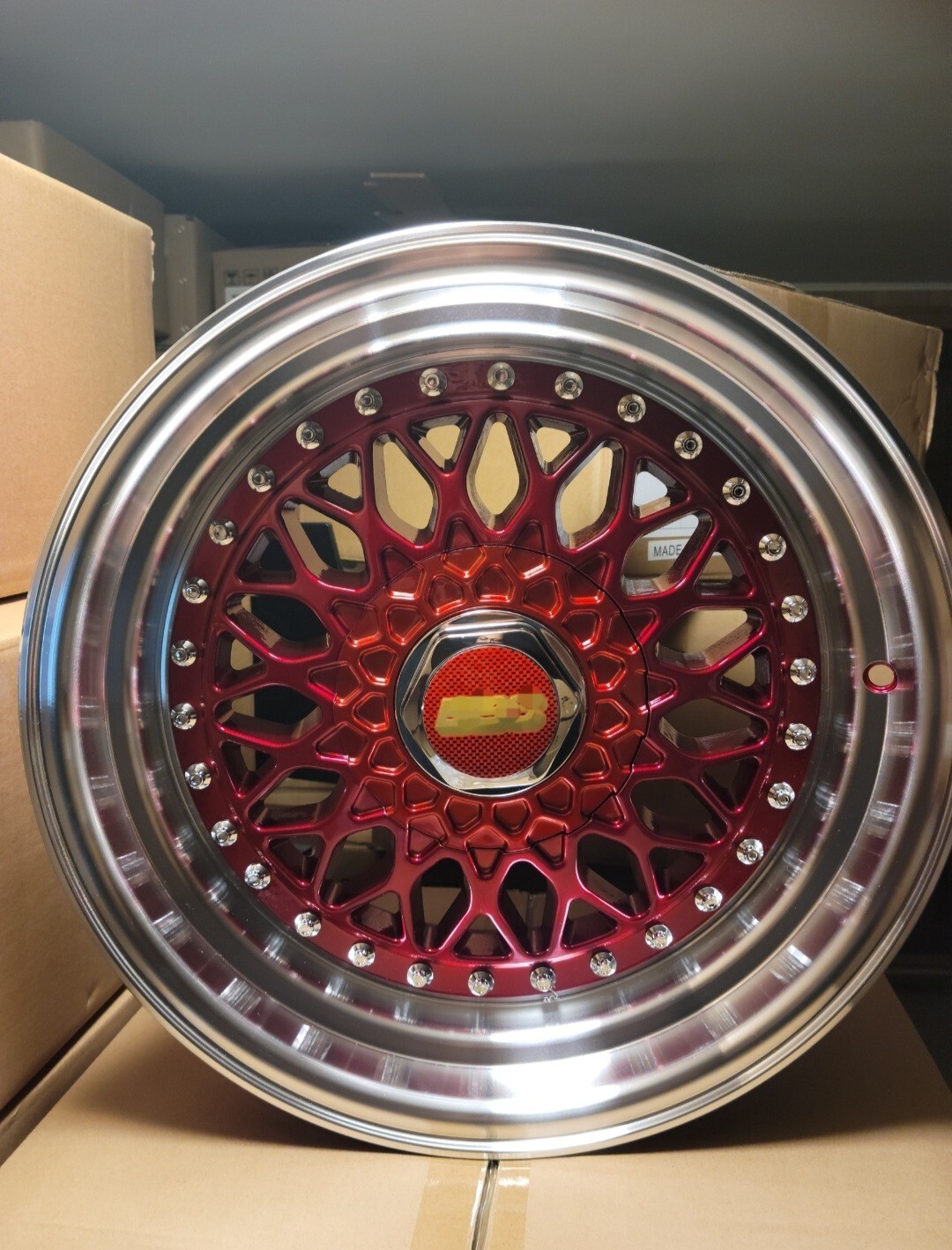 Sold OUT STYLE REPS WHEELS RIMS 16X7.5 +15 OFFSET 4X100/4x114.3 Red ...