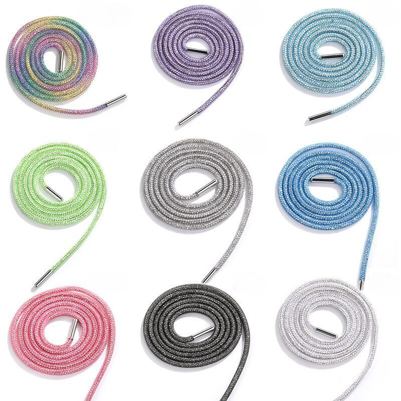 2pcs Rhinestone Shoe Laces Hoodie String Mesh Rope Replacement ...