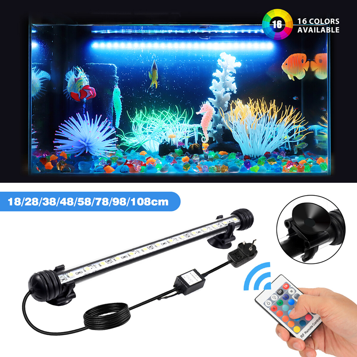 28 Light Fixture Aquarium Live Coral Reef Marine Fresh Water Wattshine