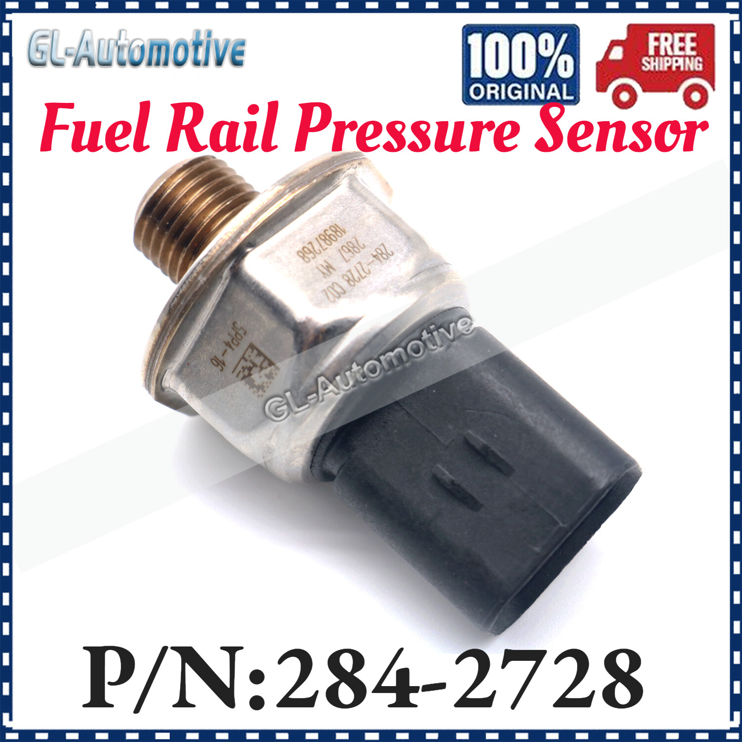 New 284-2728 Fuel Rail Oil Pressure Sensor For Caterpillar C13 C15 ...