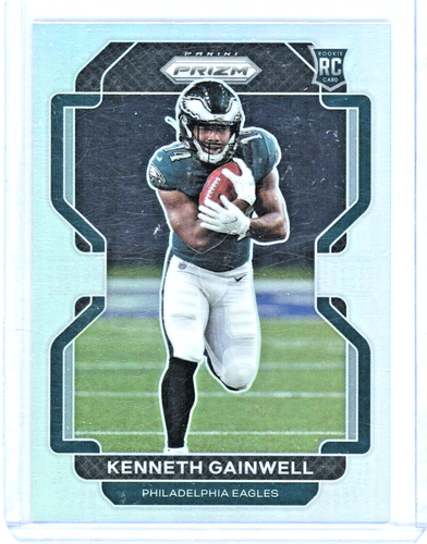 KENNETH GAINWELL 2021 PANINI PRIZM SILVER ROOKIE CARD #369 EAGLES RC ...