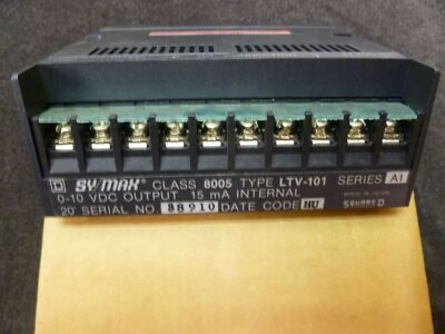 Square D 8005 LTV-101 SY/MAX Single Channel 0-10VDC Analog Module Ser ...
