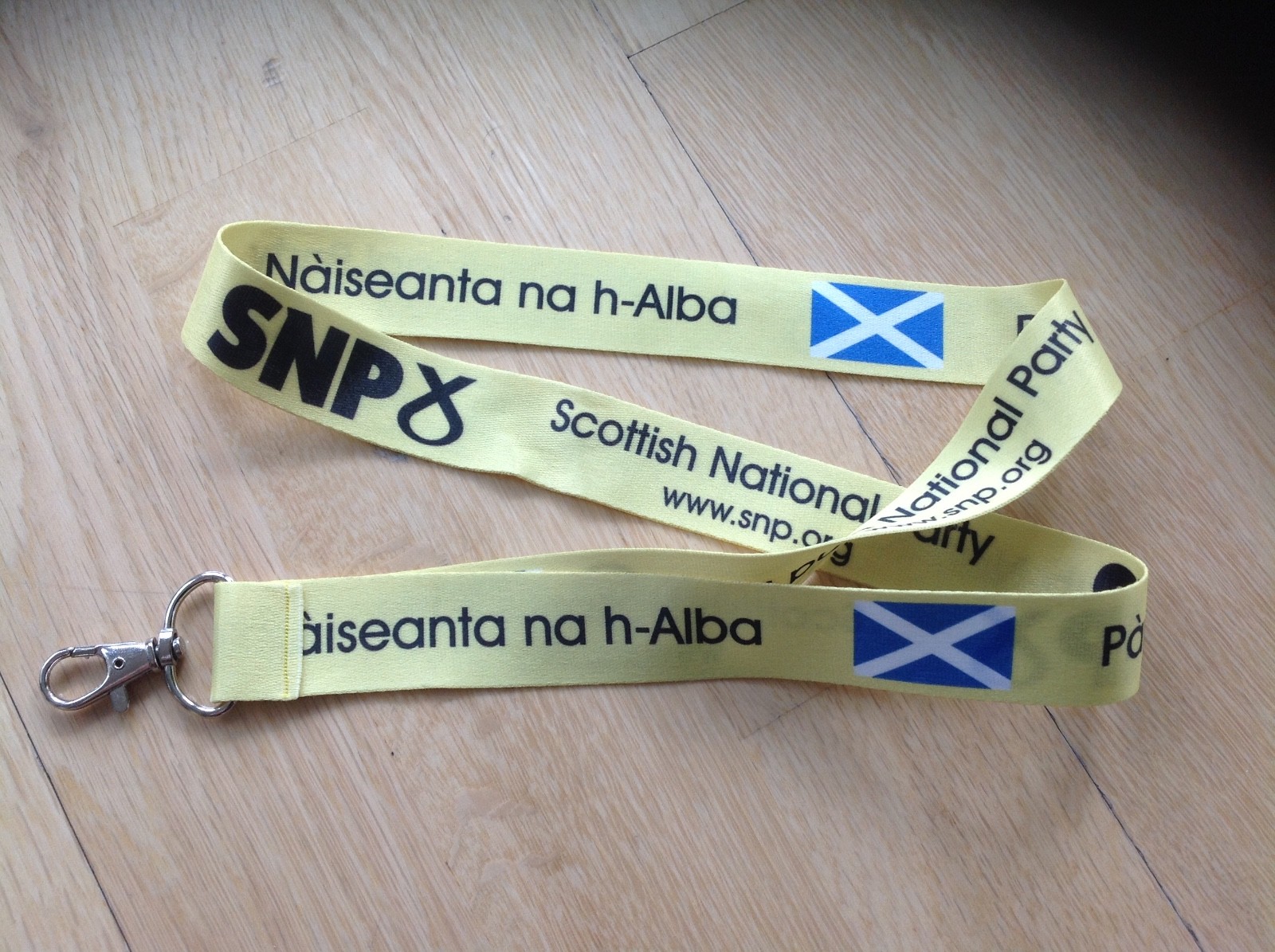 SNP Scottish National Party Scotland independence lanyard flag ID ...