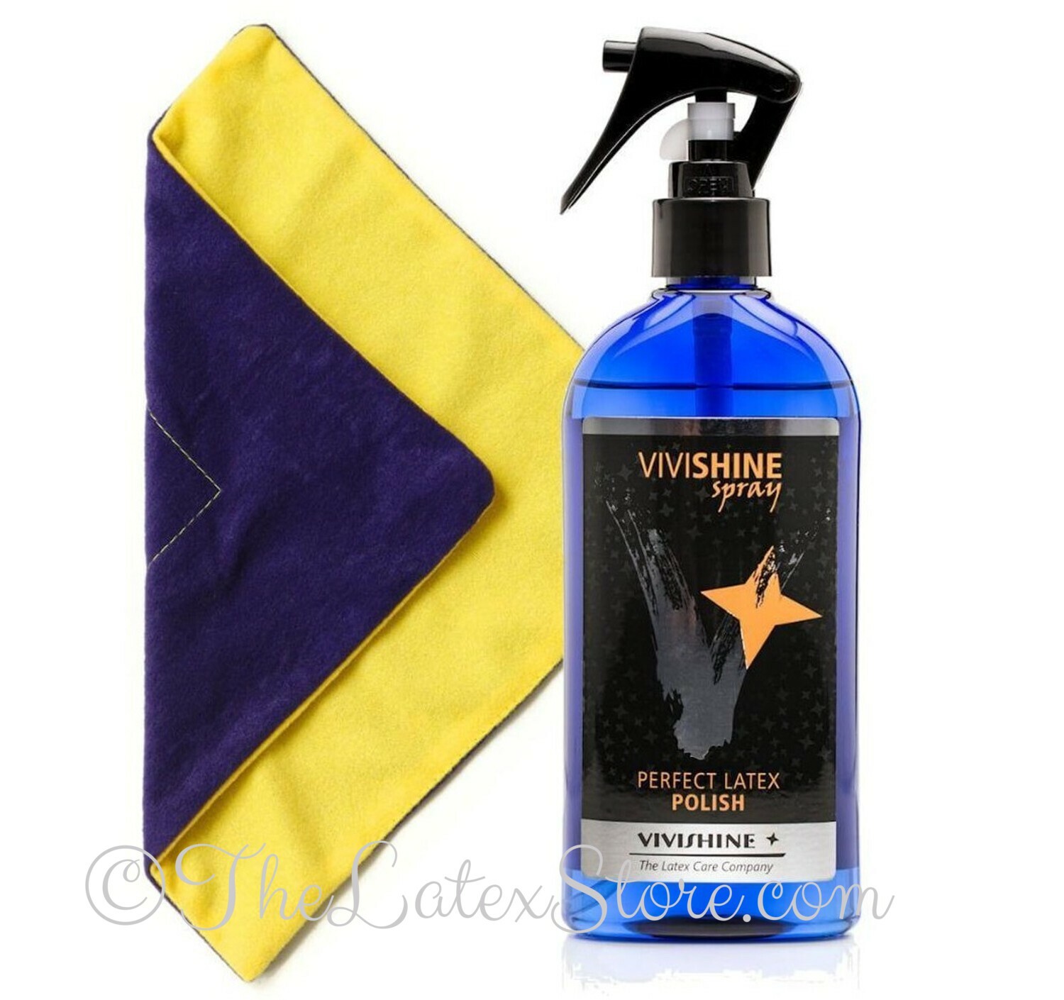 Vivishine Spray 250ml & Viviwipe Polishing Cloth - ( by Vivishine Latex ...