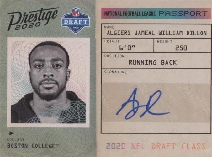 2020 Panini Prestige - Nfl Passport Signatures AJ Dillon #PA-AJ (AU, RC ...